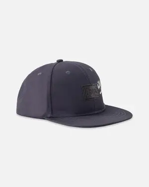DEUX PAR DEUX Graphic Flat Brim Cap - Black