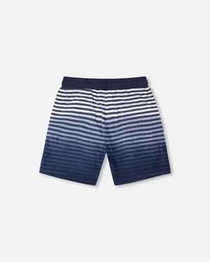 DEUX PAR DEUX Striped Organic Cotton Shorts