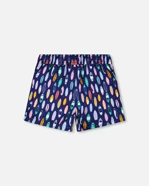 DEUX PAR DEUX Surfboard Print Boardshorts
