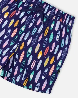 DEUX PAR DEUX Surfboard Print Boardshorts