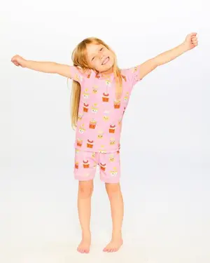 DEUX PAR DEUX Organic Cotton Cupcake Two-piece Pyjama Set