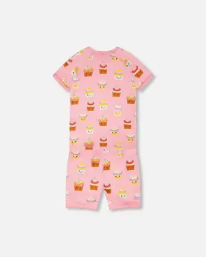 DEUX PAR DEUX Organic Cotton Cupcake Two-piece Pyjama Set