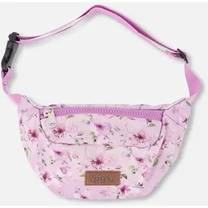 DEUX PAR DEUX Printed Fanny Pack - Purple Floral Print