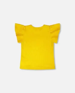 DEUX PAR DEUX Crinkle Jersey Short Sleeve Top