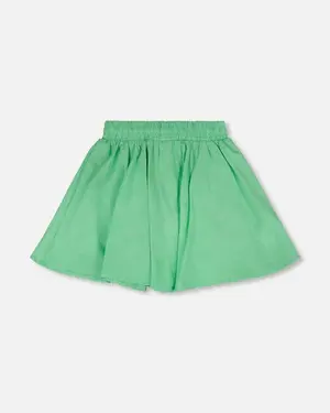 DEUX PAR DEUX Organic Cotton Blend Flared Skort