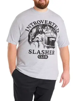 TRUE NATION BY DXL Big & Tall Introverted Social Club Graphic Tee