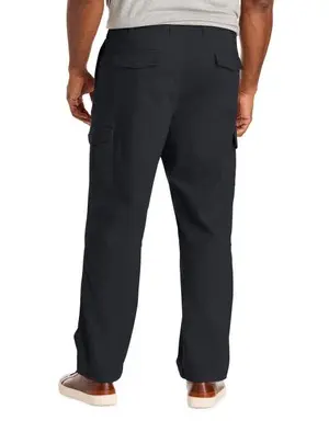 TRUE NATION BY DXL Big & Tall Everyday Cargo Pants - Jet Black