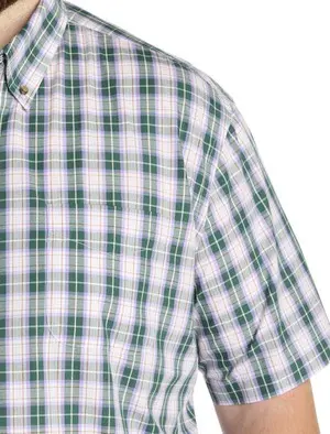 HARBOR BAY BY DXL Big & Tall Easy-care Medium Plaid Sport Shirt - Multi