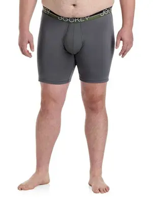 JOCKEY Big & Tall 2-pk Infinite Cool Performance Microfiber Boxer Briefs
