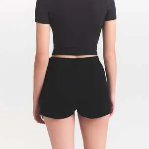 SKIMS The Essential Collection Mini Skort - Obsidian