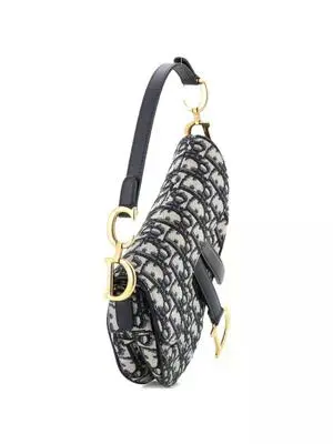 Dior Saddle Handbag Oblique Canvas Mini Shoulder Bag - Blue