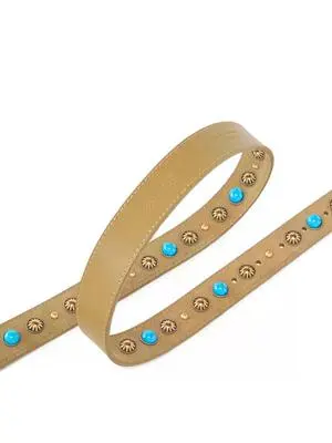 Pinko Stud-embellished Love Birds Buckle Belt
