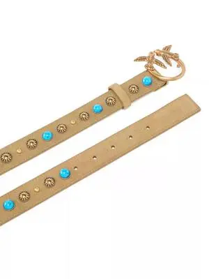 Pinko Stud-embellished Love Birds Buckle Belt