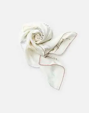 Lafayette 148 New York Manhattan Print Silk Twill Scarf - Cloud Multi