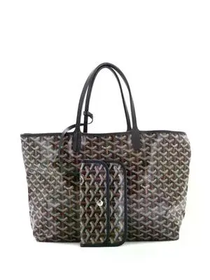 Goyard Saint Louis Coated Canvas Pm Tote Bag - Black