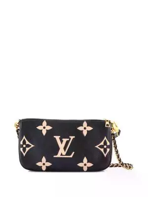 LOUIS VUITTON Multi Pochette Accessoires Bicolor Monogram Empreinte Giant Crossbody Bag