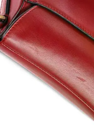 Dior Saddle Handbag Leather Mini Shoulder Bag - Red