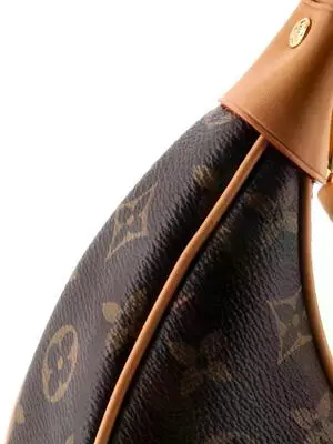 LOUIS VUITTON Loop Handbag Monogram Canvas Hobo Bag - Brown
