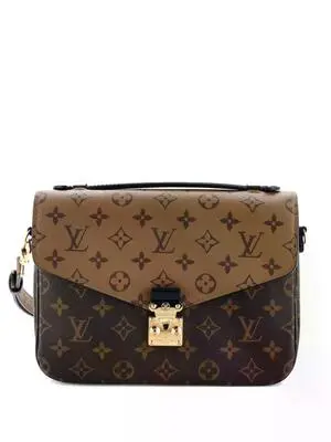 LOUIS VUITTON Pochette Metis Reverse Monogram Canvas Crossbody Bag - Brown