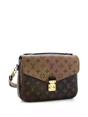 LOUIS VUITTON Pochette Metis Reverse Monogram Canvas Crossbody Bag - Brown