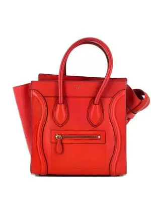 Celine Luggage Bag Grainy Leather Micro Tote