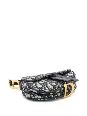 Dior Saddle Handbag Oblique Canvas Mini Shoulder Bag - Blue