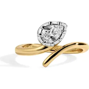Lili Claspe Drew Bypass Ring - Two Tone
