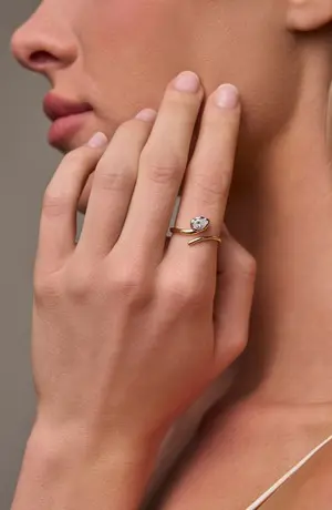 Lili Claspe Drew Bypass Ring - Two Tone