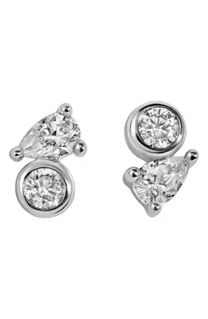 Lili Claspe Bryn Mini Stud Earrings - Silver
