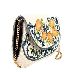 MARY FRANCES ACCESSORIES Capri Lemons Crossbody Handbag