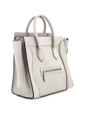 Celine Luggage Bag Mini Tote Bag Smooth Leather - Neutrals