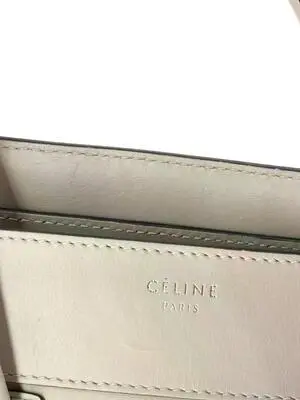Celine Luggage Bag Mini Tote Bag Smooth Leather - Neutrals