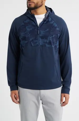G/fore Hybrid Quarter Zip Hoodie