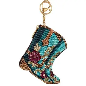 MARY FRANCES ACCESSORIES Kickin' Around Coin Purse - Blue