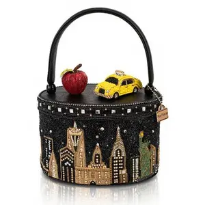 MARY FRANCES ACCESSORIES City Lights Top Handle Handbag - Black