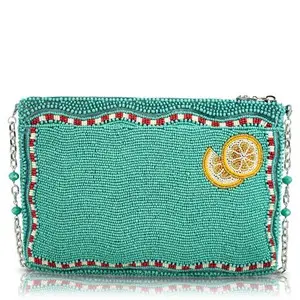 MARY FRANCES ACCESSORIES Crossbody Handbag With Lobster Applique