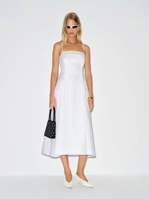 REFORMATION Pomona Linen Dress - Ivory