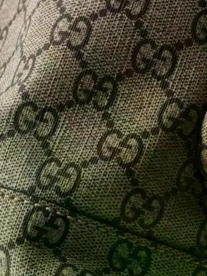 Gucci Buckle Blooms Print Gg Coated Canvas Medium Backpack