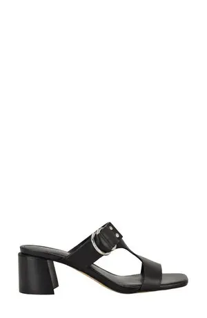 Calvin Klein Vevia Slide Sandal - Black Leather