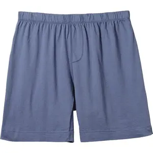 CITY THREADS USA-MADE Soft Cotton Jersey Boxer - Denim Blue