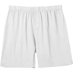 CITY THREADS USA-MADE Soft Cotton Jersey Boxer - White
