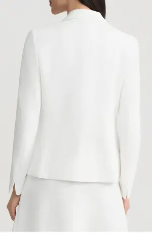 KASPER Ruffle Lapel Jacket