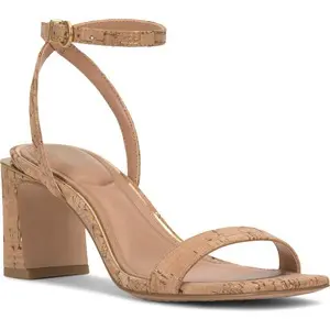 Vince Camuto Ankle Strap Sandal - Natural/gold