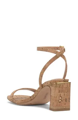 Vince Camuto Ankle Strap Sandal - Natural/gold