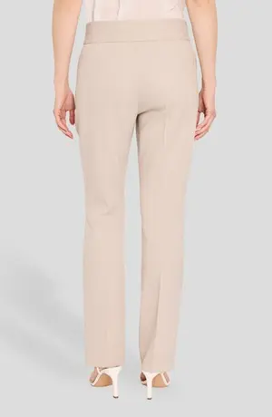 TAHARI ASL Bell Bottom Trousers - Oatmeal