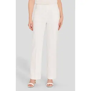 TAHARI ASL Stretch Flare Pants - Ivory