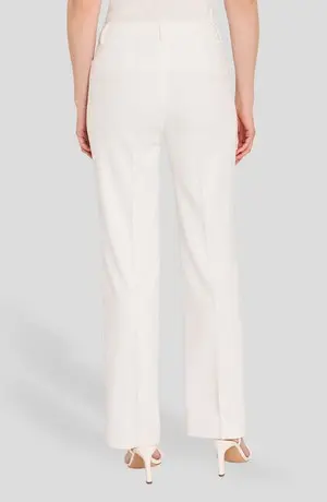 TAHARI ASL Stretch Flare Pants - Ivory