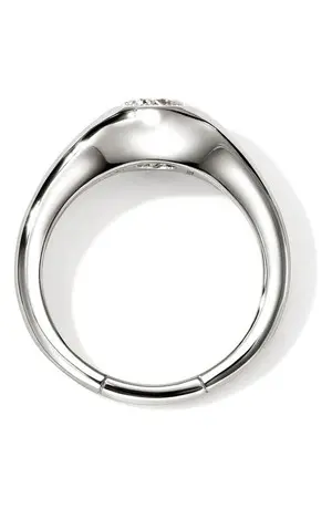 John Hardy Sterling Lab-grown Diamond Ring - Silver