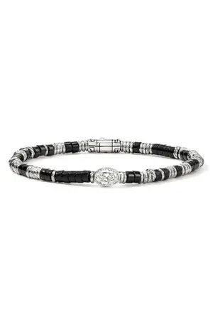 John Hardy Lovestruck™ Heishi Lab Grown Diamond Bracelet - Silver
