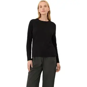 PACT Organic Cotton Crewneck Long Sleeve Tee - Black